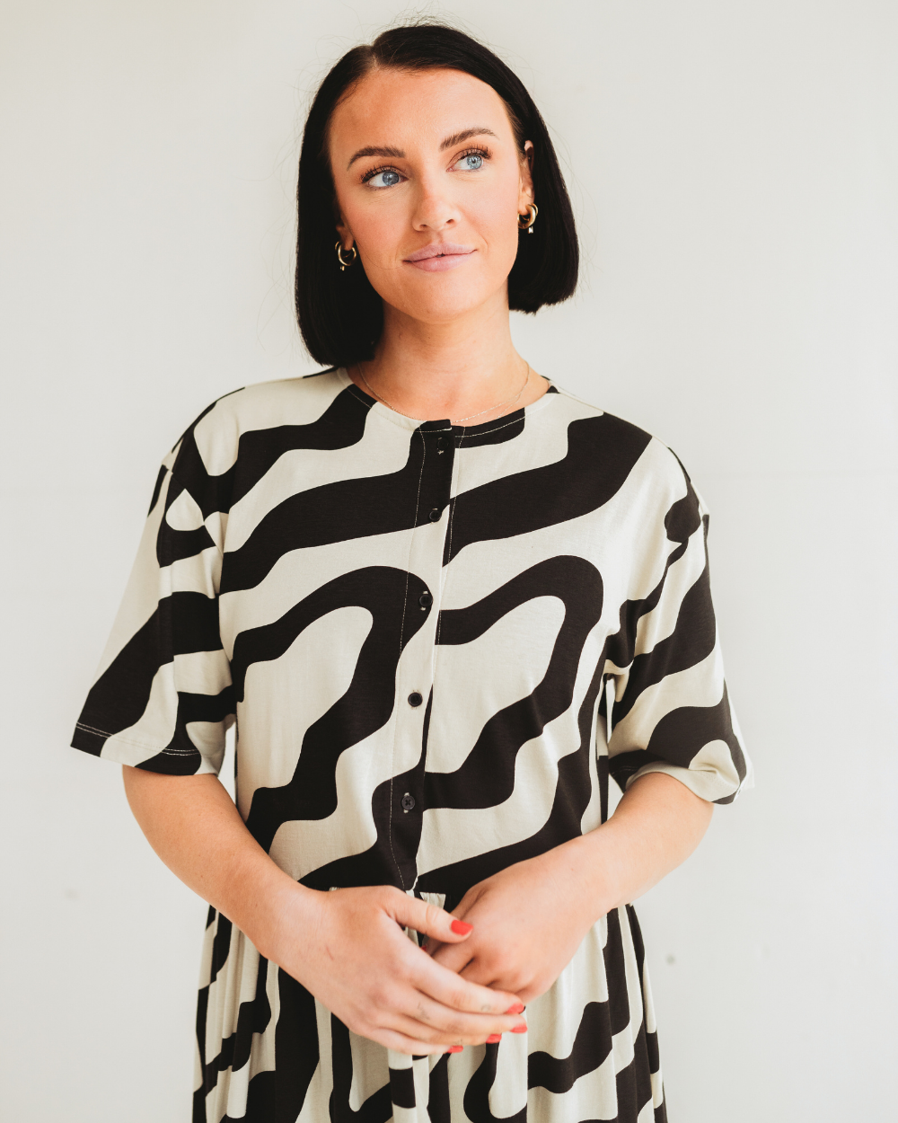 Matilda Whirl Print Dress | Turtledove London