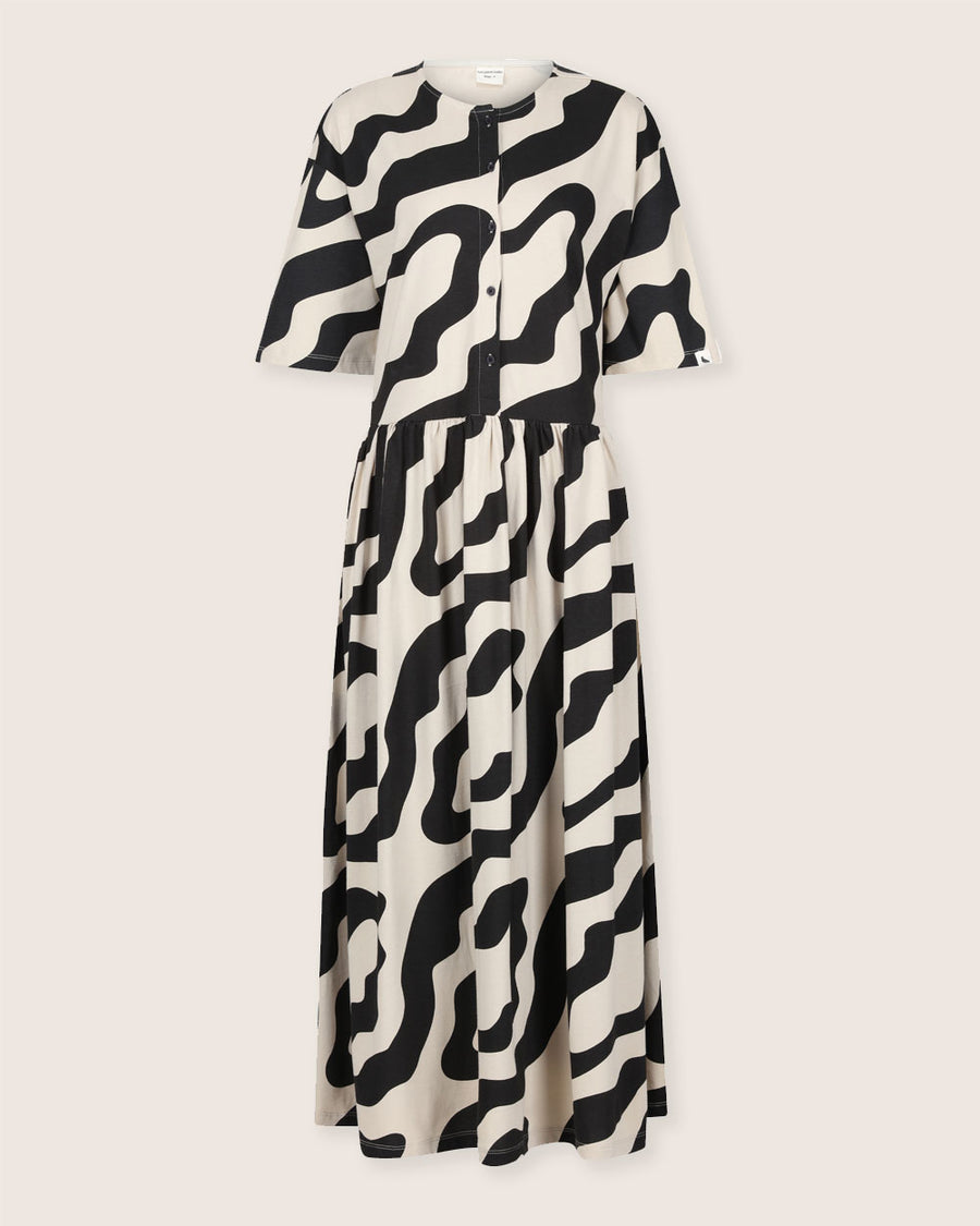 Matilda Whirl Print Dress | Turtledove London