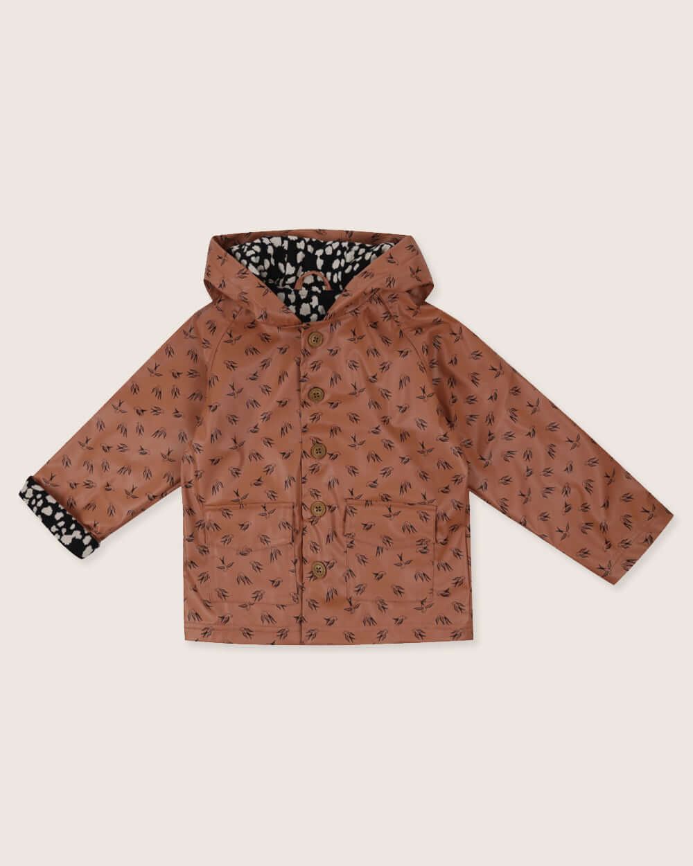 Bird Print Raincoat | Turtledove London